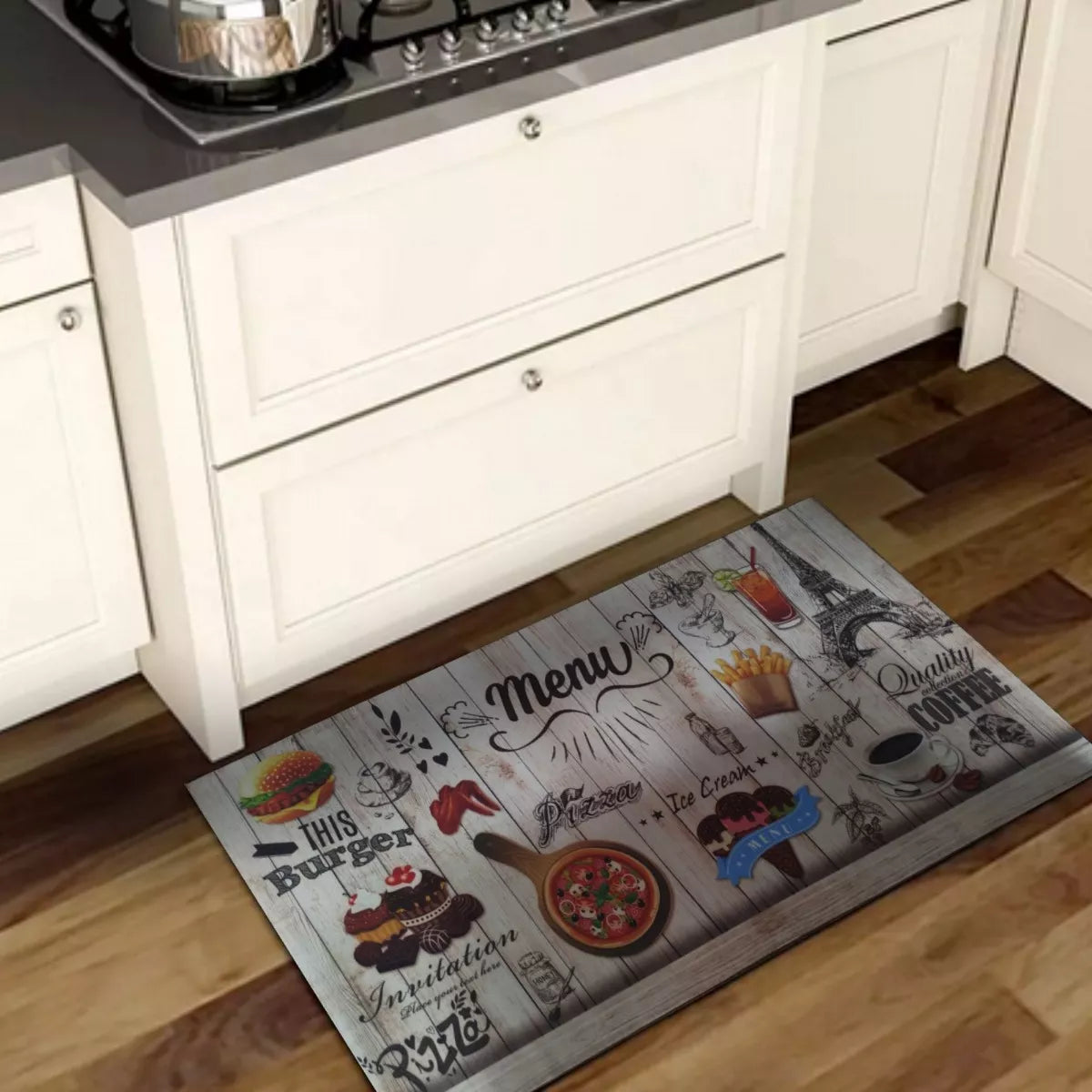 Tapete Para Cocina Vinílicas Estampado 50x90cm - Antideslizante | Lala ...